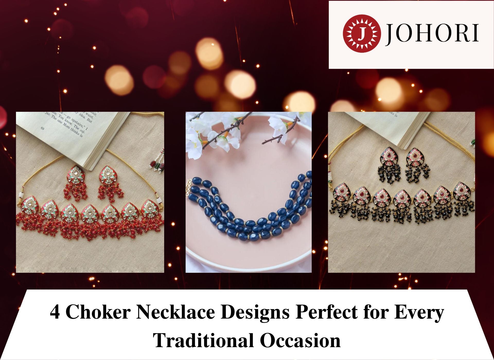 Shop Elegance Choker Necklace Designs For Women | Johori