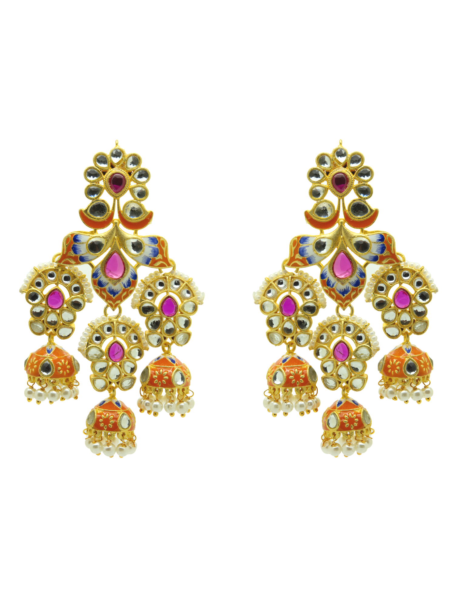 Shop Meenakari Kundan Mini Jhumka | Jhumka | Johori