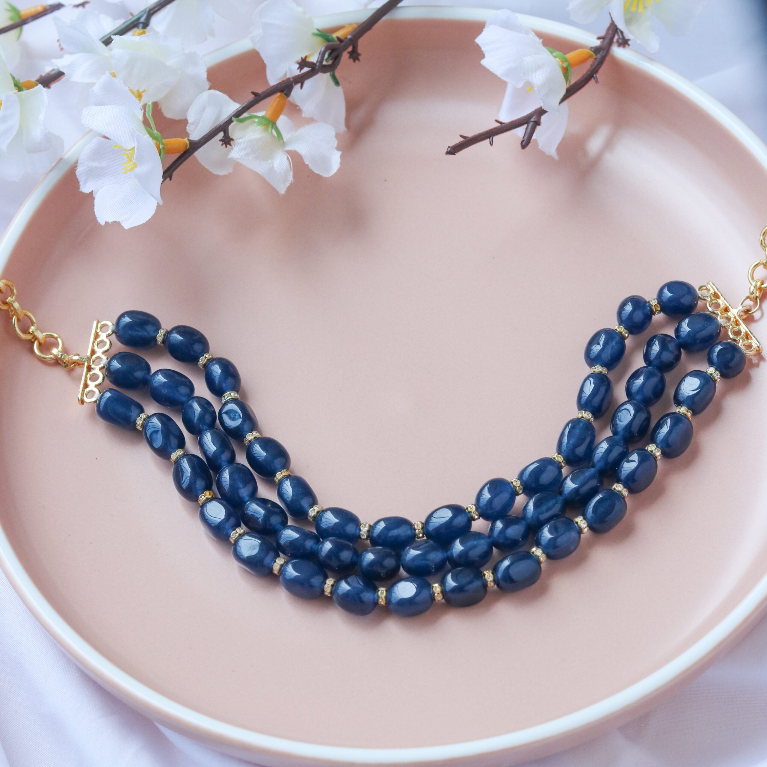 Stylish Three Layered Choker | Choker Necklace | Johori